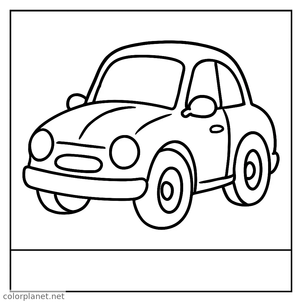 Car Coloring Page – Free Printable Coloring Page for Kids - ColorPlanet